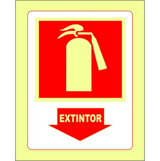 Placa de Sinalização Tamanho:14x20 Extintor (Ps 1mm) - Star Color ...
