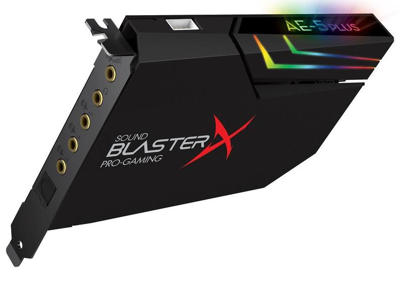 Placa De Som Pci-E - Sound Blaster X Ae-5 Plus- Rgb - 70Sb1 - Creative ...