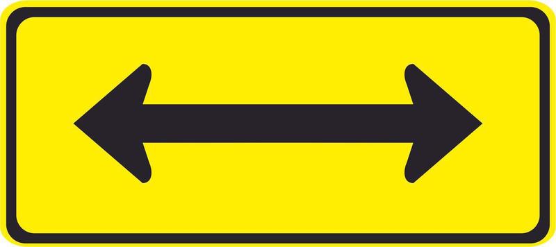 Placa De Transito 50X50Cm Reflet. A-26B Sentido Duplo - Nt Comunicação ...