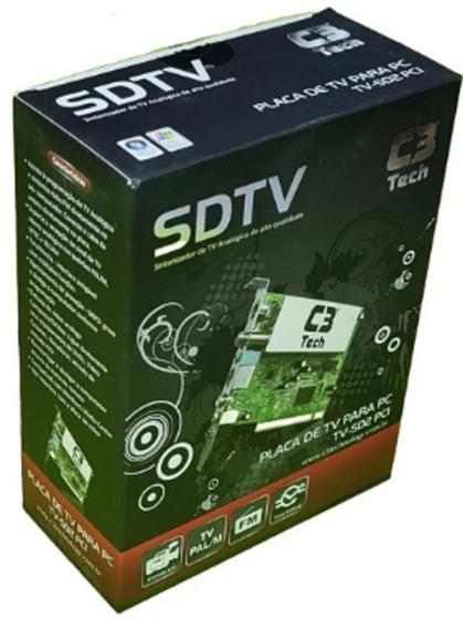 Placa de tv para pc tv-sd2 pci - C3 TECH - Placas para TV - Magazine Luiza