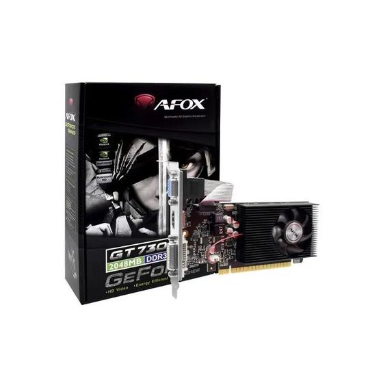 Placa De Vídeo Afox 2Gb Geforce Gt730 Ddr3 Af730 2048D3L7 - Placa de ...