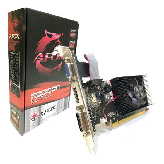 Placa de Vídeo AFOX Radeon R5 220, 2GB, DDR3, 64 Bits, Low Profile ...