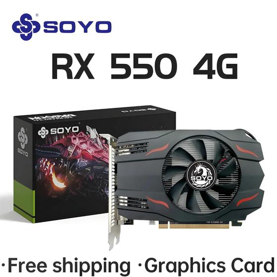 Placa de Vídeo AMD Radeon RX 550 4GB GDDR5 - 128-bit - HDMI - para ...