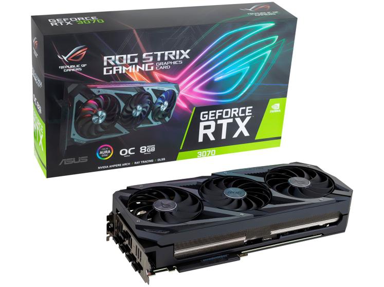 Placa de Vídeo Asus NVIDIA GeForce RTX 3070 - 8GB GDDR6 256 Placa de Vídeo Asus NVIDIA GeForce RTX 3070 - 8GB GDDR6 256