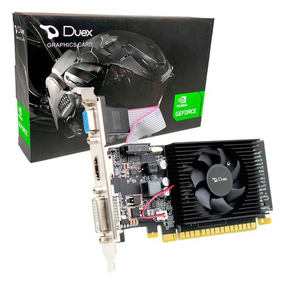 Placa de Vídeo Duex GeForce GT730 4GB, DDR3, 64 Bits, Low Profile, HDMI/DVI/VGA - DX GT730LP ...