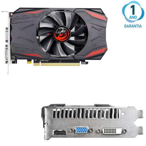 Placa de Vídeo Gamer 2Gb GDDR3 128bits AMD Radeon OpenGl 4.5 PCI-E 2.0 ...