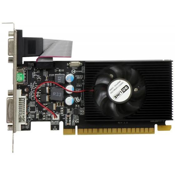 Placa De Vídeo Goline Nvidia Gt210 1Gb Ddr3 Pci-E Vga Hdmi Dvi-D X - Placa de Vídeo - Magazine Luiza