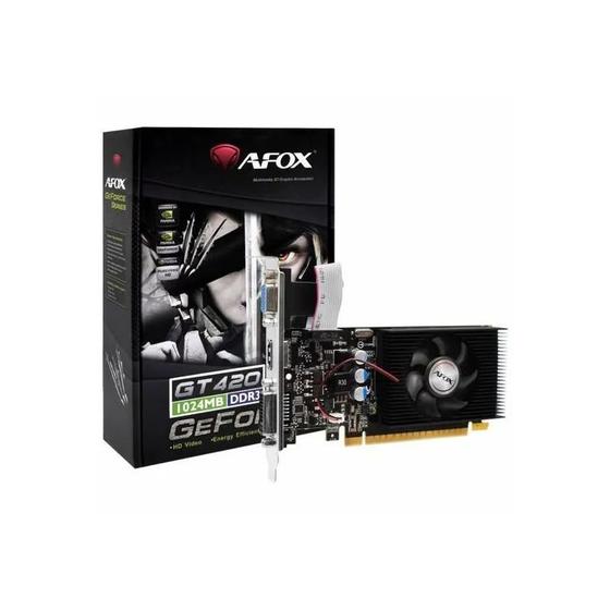 Placa De Vídeo Gt420 2Gb Afox Ddr3 Dvi Vga Af420 2048D3L2 - Placa de ...