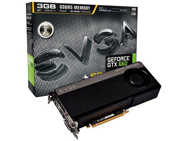 Placa de Vídeo PCI Express 3.0 x16 3GB GDDR5 - EVGA GeForce GTX 660 ...