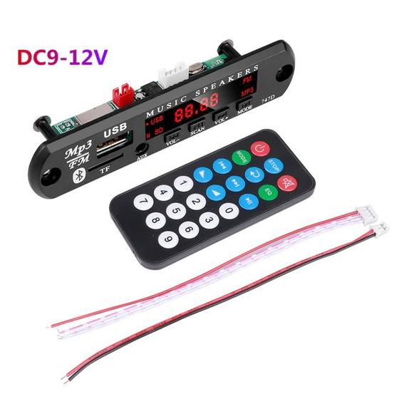 Placa Decodificador Usb P/ Caixa Ativa Mp3 Fm Aux Bluetooth - IDEAL ...