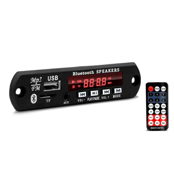 Placa Decodificadora Mp3 Player Para Caixa Ativa Usb Sd Bluetooth Radio ...