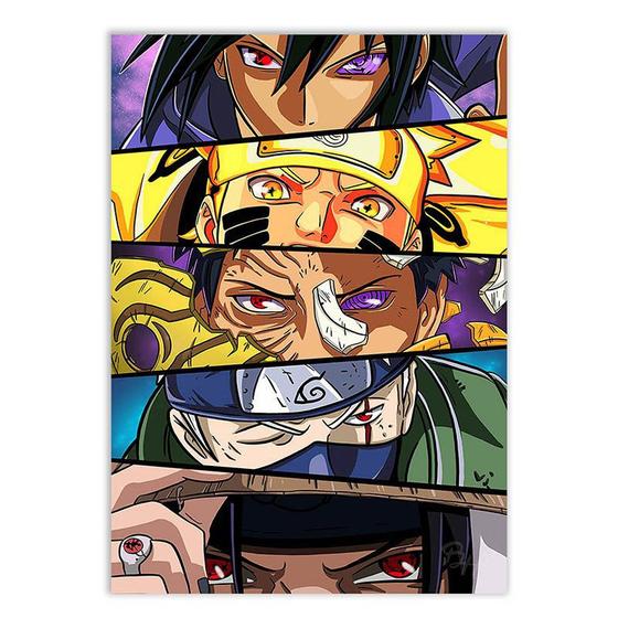 Placa Decorativa Naruto Olhos Sharingan Rinnegan Animes 28 - Bhardo ...