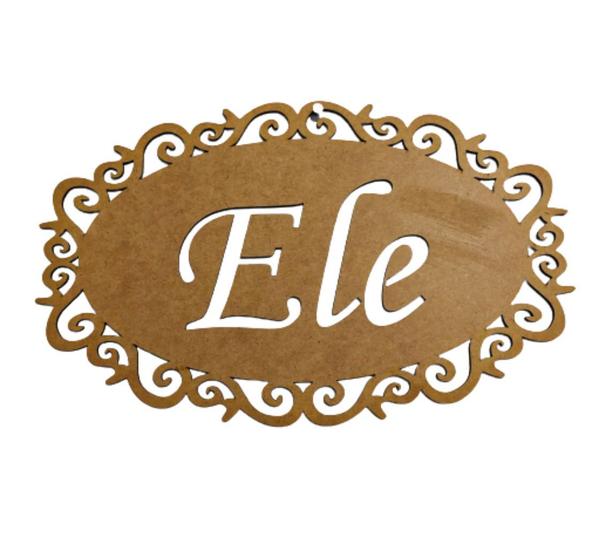 Placa Ele - Koisarada Variedades - Placa de Sinalização de Segurança ...