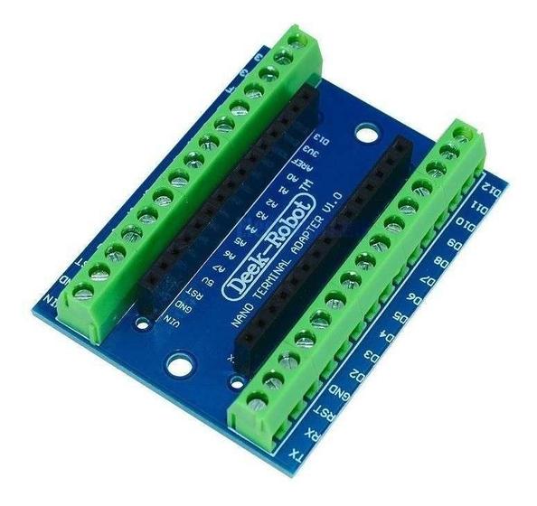 Placa Expansao Nano Com Borne Arduino - Eletronica Castro - Robótica ...