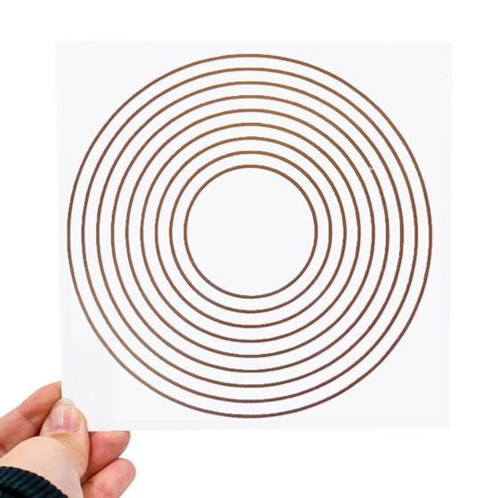 Placa Grafico Nove 9 Circulos de Proteção PVC 15x15cm - Radionica ...