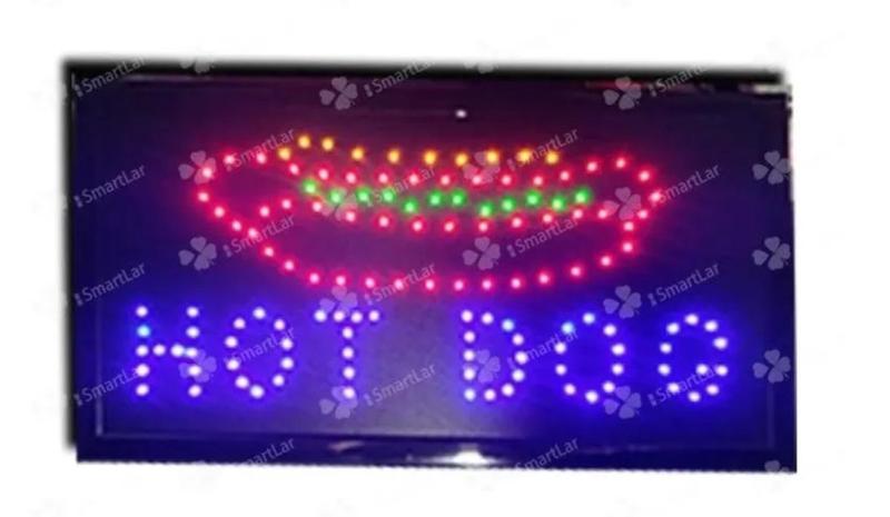 Placa Luminosa letreiro painel led Hot Dog 110v - Telintec - Painel de ...