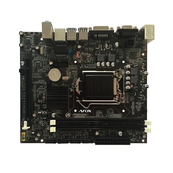 Placa Mãe Afox H310C-MA6-V2 LGA 1151 DDR4 HDMI VGA M.2 PCIe NVMe SATA3 ...