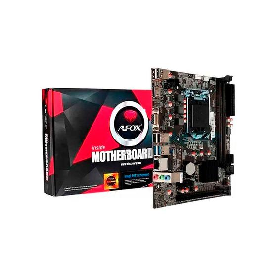 Placa Mae Afox Intel Lga 1150, H81, Ddr3 Ate 16 Gb, Usb 3.0, Pcie Nvme ...