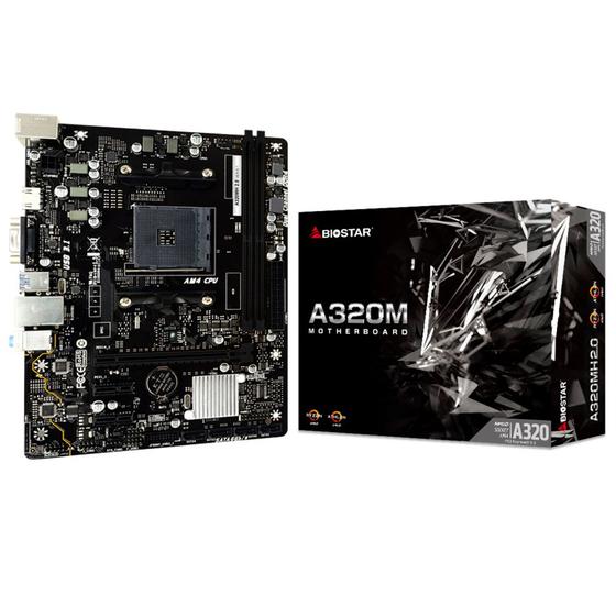 Placa Mae Amd Am4 A320MH 2xDdr4 Hdmi/Vga A320MH Biostar - Placa Mãe ...