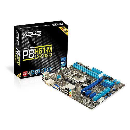 Placa Mãe Asus P8H61-M LX2 Micro ATX para Intel LGA 1155 DDR 3 até 16GB ...