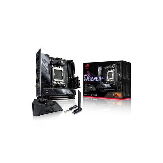 Placa Mãe Asus X670E I Jogos Rog Strix Wifi Am5 Chipset X670 Ddr5 Mini ...