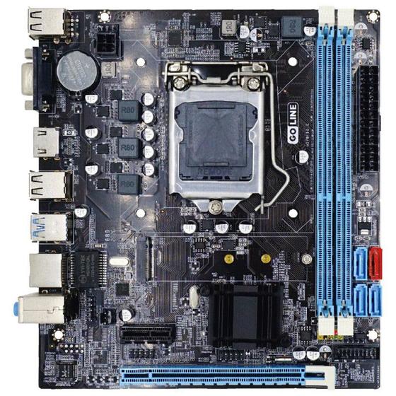 Placa Mãe Goline B75M G Lga1155 2Xddr3 Pci E Hdmi Vga Usb Sata - Placa Mãe - Magazine Luiza