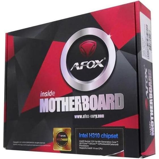 Placa Mãe H310, Afox IH310C-MA6-V2 (LGA1151/DDR4/VGA/HDMI/M-ATX ...