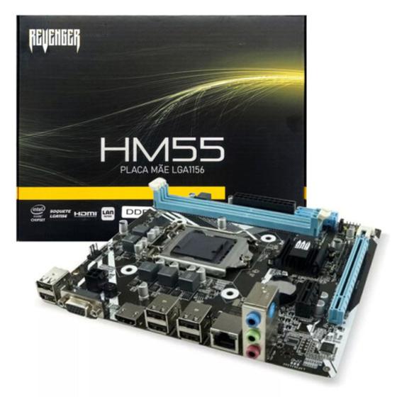 Placa Mãe LGA1156 DDR3 240 Pinos G-HM55 - Revenger - Placa Mãe - Magazine Luiza