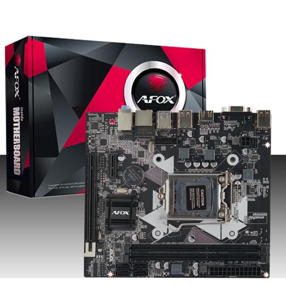 Placa-Mãe M,ATX AFOX 4ªGeração LGA 1150 Intel H81 ,DDR3 - Placa Mãe ...