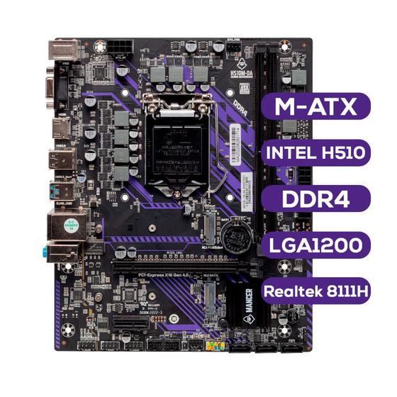 Placa Mae Mancer H510M-DA, DDR4, Socket LGA1200, Chipset Intel H510 ...