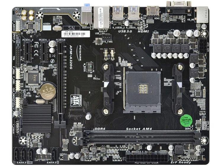 Placa Mãe PCWare APM-A320G AMD AM4 DDR4 - Micro ATX - Placa Mãe ...