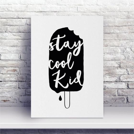 Placa MDF picolé gelo p&b - Conspecto - Placa Decorativa - Magazine Luiza