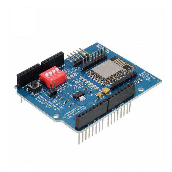 Placa Módulo Para Arduino Shield Wifi esp8266 12E - BRA - Placa de Rede ...