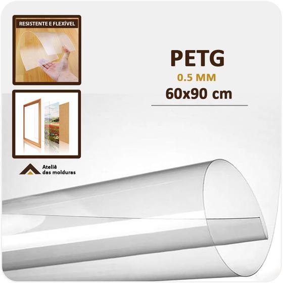 Placa Para Moldura Petg Transparente 0,5mm 60x90 Cm - Atelie das ...