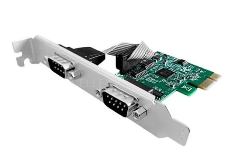 Placa PCI Express 2 Portas Serial Db9 - Peças para Computador e ...