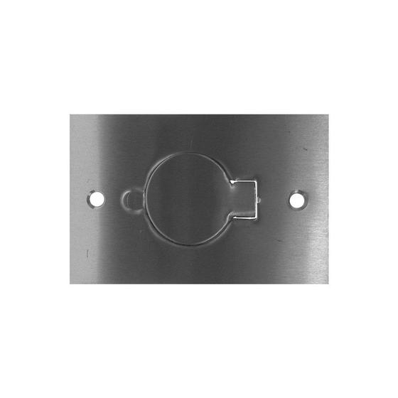 Placa Piso Inox 4x2'' Tomada Universal'' Com 1 Tampa Unha Pi42tu ...