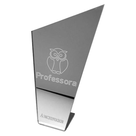 Placa Professora Escultura Estatueta Símbolo Profissão Enfeite Presente ...