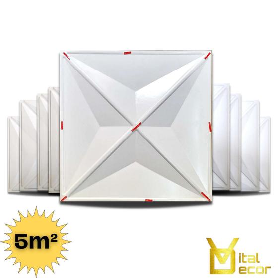 Placa PVC 3D Revestimento parede Casa Decorada Kit 20 Placas Adesiva ...