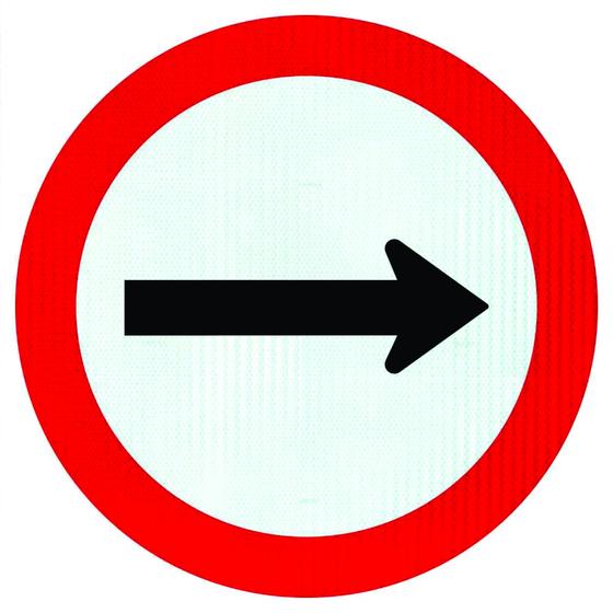 Placa Sentido De Circulação Da Via-pista R-24a 50x50 - Afonso ...