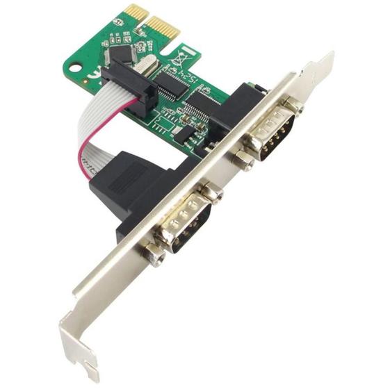 Placa Serial Pci-E X1 Duas Portas Seriais Comtac - Peças para ...