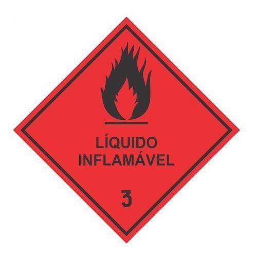 Placa Simbologia Sinalizacao Liquido Inflamavel N3 - SILKSTAR - Placa ...