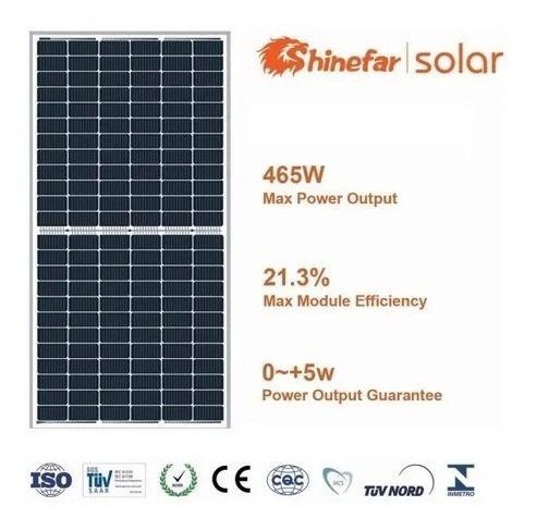 Placa Solar Painel Fotovoltaico Monocristalino 465 W Inmetro - shinefar - Painel Solar ...