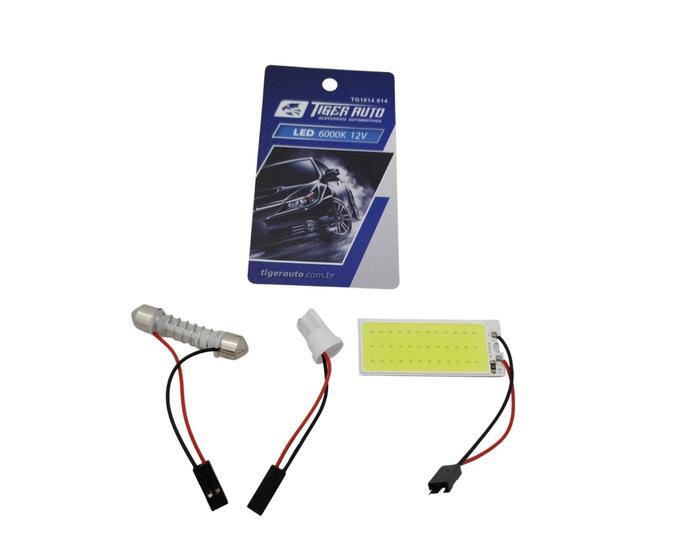 Placa Super Led Torpedo Cob 12v 6000k Teto Porta Malas - TIGER AUTO - Lâmpada Automotiva Led ...