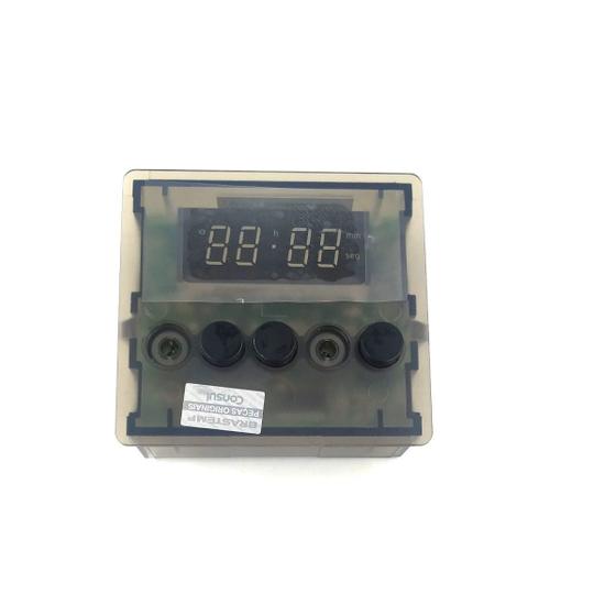Placa Timer Fogao Forno Embutir Brastemp Original W10661056 Touch ...