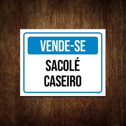 Placa Vende-Se Sacolé Caseiro 36X46 - Sinalizo - Placa de Sinalização ...