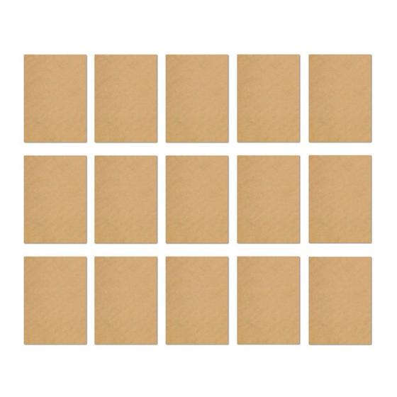 Placas em Mdf 29x20cm Formato Retangular para Artesanato (15 Unidades ...