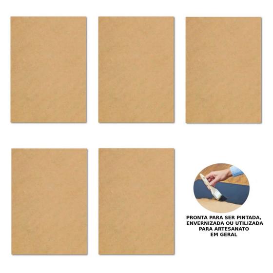 Placas em Mdf 29x20cm Formato Retangular para Artesanato (5 Unidades ...
