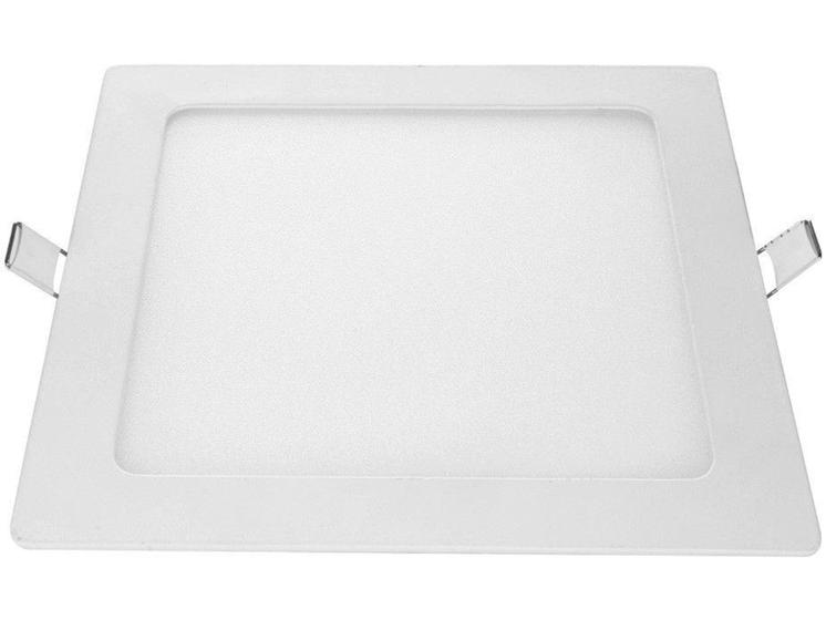 Plafon LED de Embutir Quadrado 12W Avant - 857461371 Branco - Plafon ...