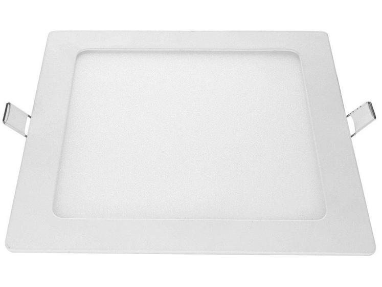 Plafon LED de Embutir Quadrado 24W Avant - 858131374 Branco - Plafon ...