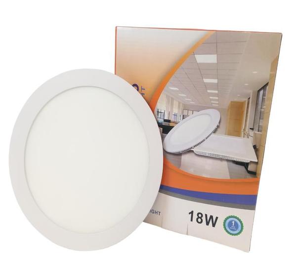 Plafon Led De Embutir Redondo 18w Bivolt 6500k Branco Frio - 100PERCENT ...